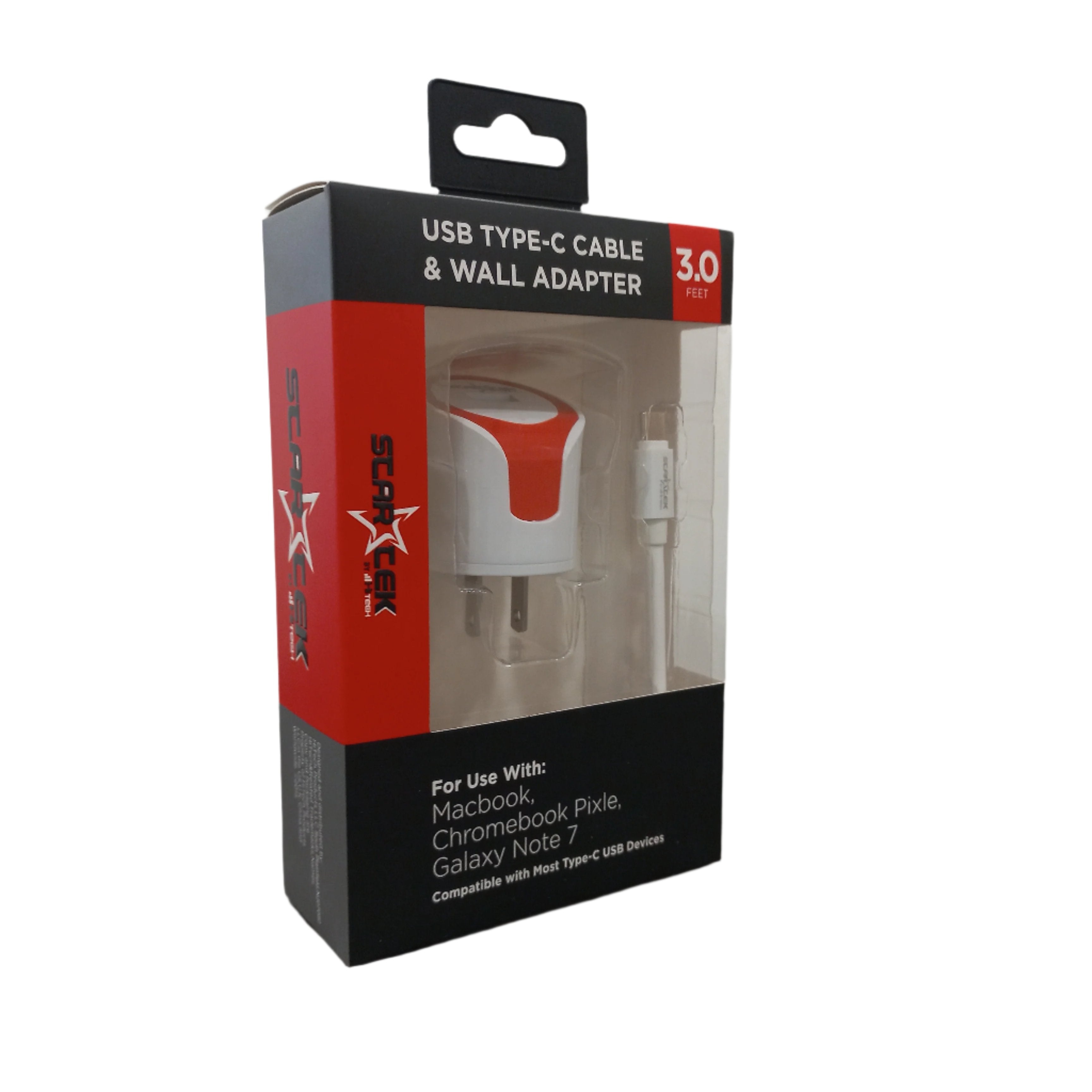 STARTEK USB TYPE-C CABLE & WALL ADAPTER – Korner Wholesale