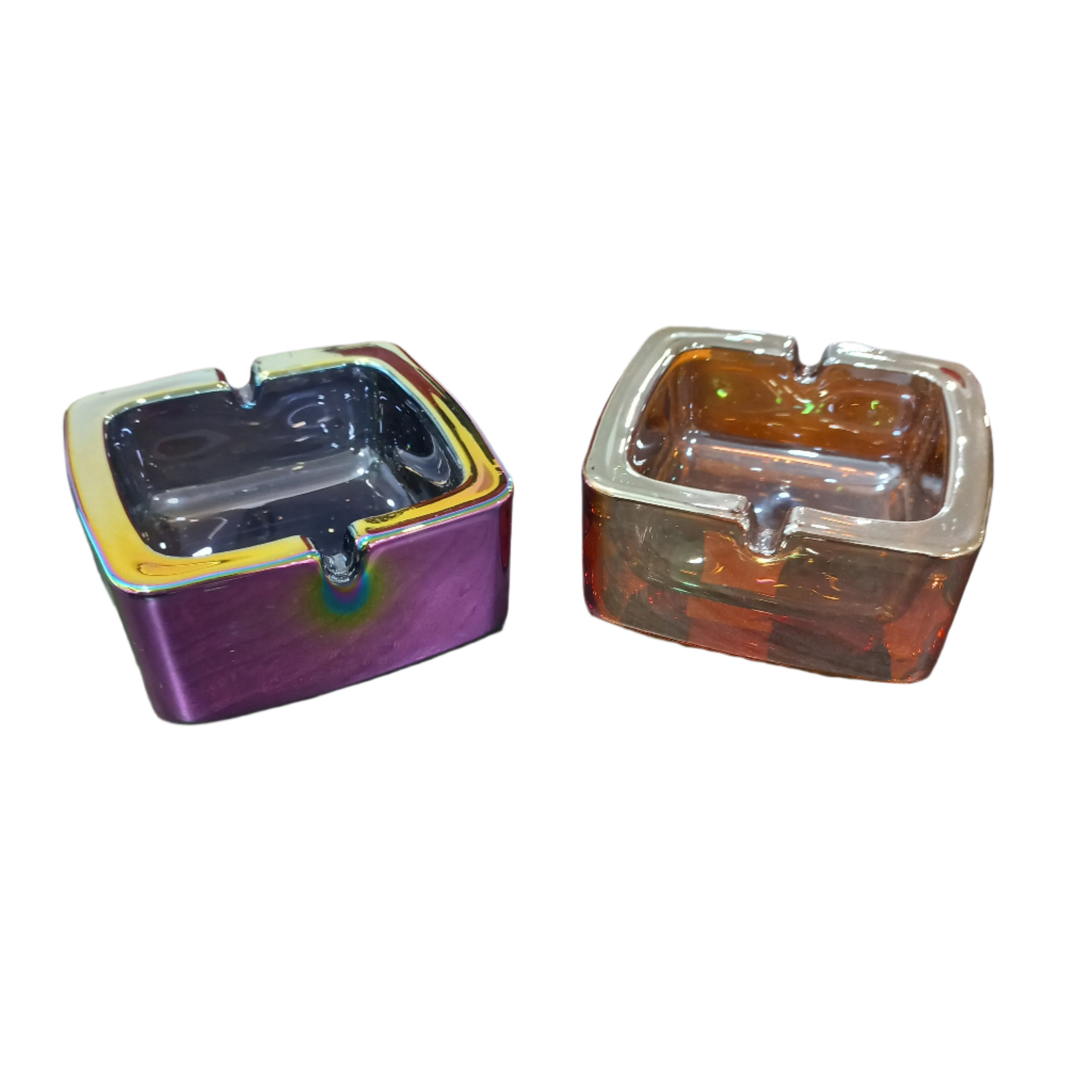 FUJIMA RAINBOW FINISH GLASS ASHTRAYS – Korner Wholesale